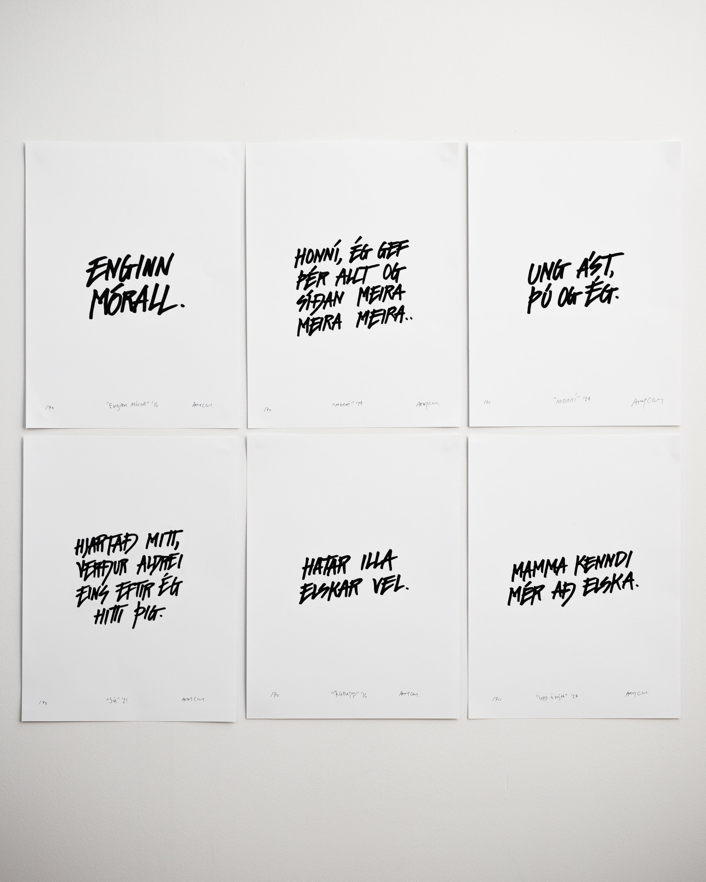 ARON CAN X ELLI EGILS TEXTAVERK – Trúpí